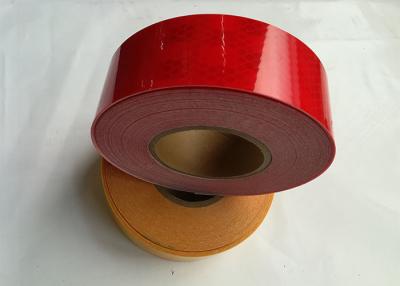China Truck Car Reflective Conspicuity Tape , Highway Red Amber Light 2 Inch White Reflective Tape for sale