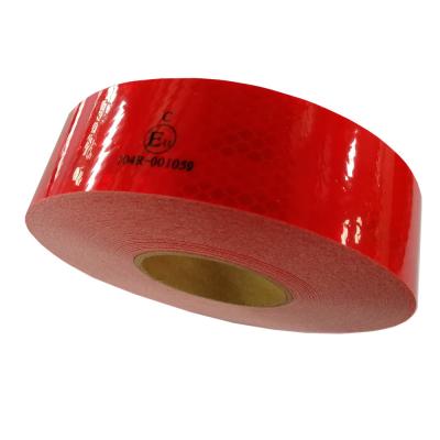 China 5cm * 50m Custom  Yellow Reflective Safety Tape Roll For Trailer Motor Continious for sale