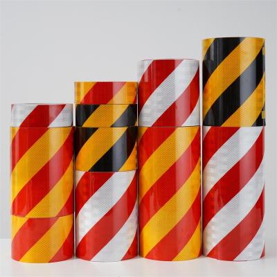 China Yellow Black Red White Reflective Warning Tapetwillreflective Tape Paper Safety Label Sticker on the Reflective Floor for sale