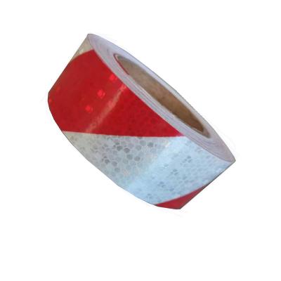 China Honeycomb PVC Reflective Material Adhesive Temporary Safety Warning Reflect Sticker for sale