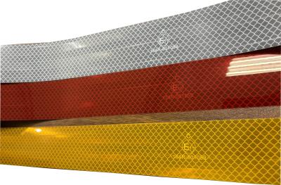 China Roadway Safety Reflective Material Vehicle Sticker ECE 104R Reflective Tapes for Heavy Trucks for sale