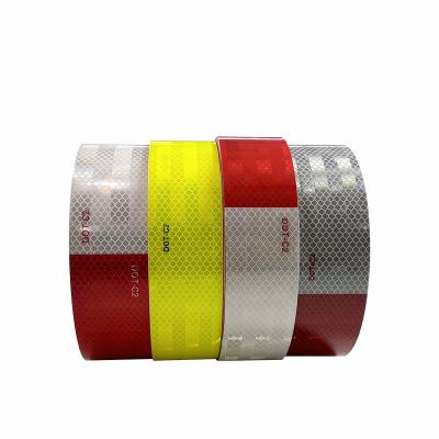 China 5cm Cinta 3m Reflectivo 8910a Bicycle Reflector Micro Prismatic DOT-C2 Fluorescent Lime Yellow Green Reflective Tape for Trucks for sale