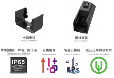 中国 庭/公園のための注文の中断されたLED線形ライトIP65 12V 24V 48V 販売のため