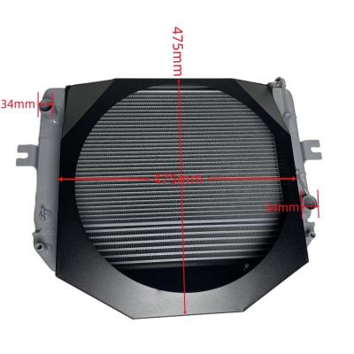 China Vorkliftonderdelen K9DH2-10101LD Hydraulische radiator voor HELI CPCD30 Grijs Te koop