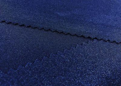 China 210GSM Navy Blue Polyester Fabric 84% Nylon Warp Knitting High Elasticity for sale