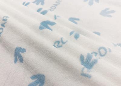 China 92 por cento de poliéster delicado super do Spandex de 8 por cento para as pegadas 260GSM dos azuis bebê à venda