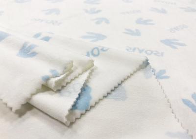 China 92 por cento de poliéster delicado super do Spandex de 8 por cento para as pegadas 260GSM dos azuis bebê à venda