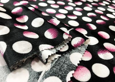China 220GSM 94 tela impressa urdidura Velboa da malha do Spandex do poliéster 6 para o Pingamento Pétala Chuva das senhoras à venda