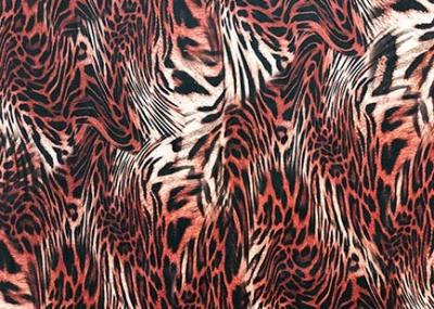 Cina Tessuto del velluto del poliestere di 260GSM Velboa per la larghezza del Dress Tiger Pattern 150cm di signore in vendita