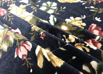 China 240GSM Polyester Velvet Fabric / Micro Velvet Fabric Night Garden Color for sale