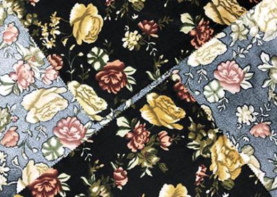 China 240GSM Polyester Velvet Fabric / Micro Velvet Fabric Night Garden Color for sale