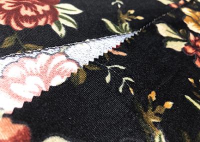China 240GSM Polyester Velvet Fabric / Micro Velvet Fabric Night Garden Color for sale