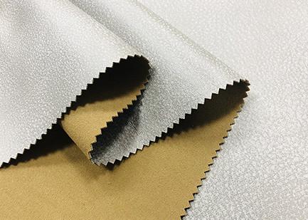Leather Effect  100% Polyester Felt Fabric Grey For Upholstery Projects Pillows