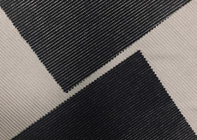 China tela elástico do veludo de algodão do poliéster de 220GSM 93% para o preto do sofá da roupa à venda