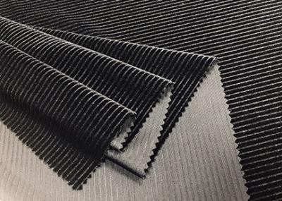 China tela elástico do veludo de algodão do poliéster de 220GSM 93% para o preto do sofá da roupa à venda