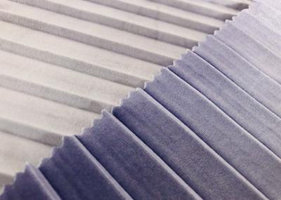 China 290GSM 93% Printed Polyester Fabric Pleat Velboa For Lady'S Skirt Gradient Lilac for sale