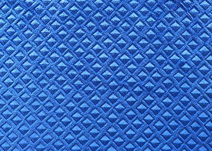 200GSM Embossed Velvet Fabric / Sofa Polyester Velvet Upholstery Fabric Prussian Blue