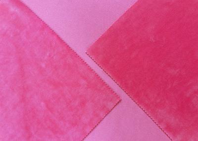 China van de Polyestermicrofiber van 260GSM 92% Elastische het Fluweelstof voor Textiel het Neonroze van het Speelgoedhuis Te koop