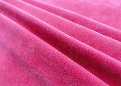 China van de Polyestermicrofiber van 260GSM 92% Elastische het Fluweelstof voor Textiel het Neonroze van het Speelgoedhuis Te koop