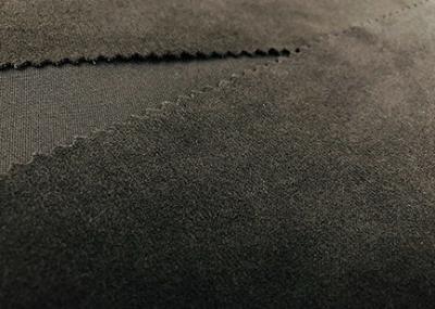 Cina La morbidezza spazzolata tricotta il tessuto del tessuto/DWR per il tessuto domestico Brown scuro 240GSM in vendita