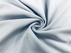 Van de het Overhemdsstof van de 100 Percentenpolyester de de Gingangafwijking breide Grijze Controles 130GSM