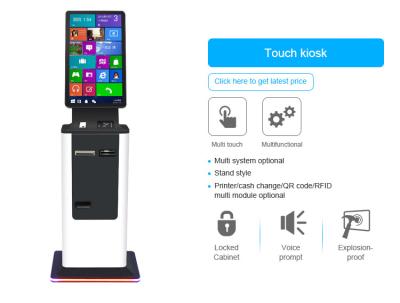 China Interfaz fácil de usar Quiosco de pago de autoservicio Pantalla táctil LCD para Android/Windows en venta
