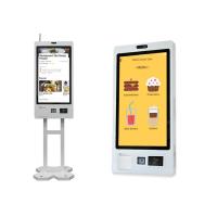 China Ordering Kiosk Machine Self Service Ticket Printer Card Reader Payment Touch Screen Kiosk with Barcode Reader POS for Restaurant for sale