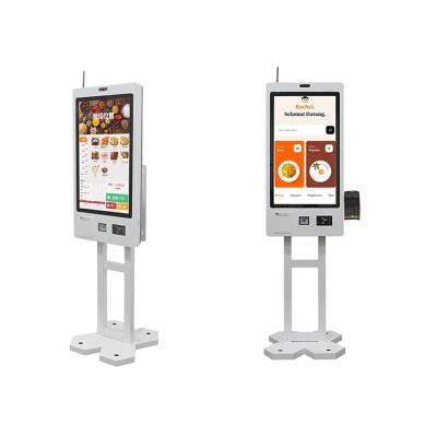 China Wall Mount Restaurant Android POS System Self Service Payment Kiosk Intelligent Interactive Touch Screen Self Ordering Kiosks for sale