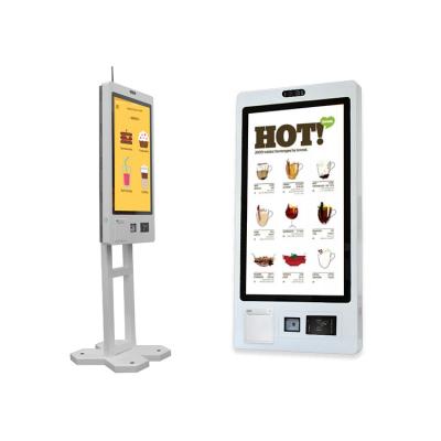 China Fast Food Restaurant 27 32 Inch Self Ordering Kiosk Touch Screen Self-Service Ordering Machine Kiosk for Restaurant for sale