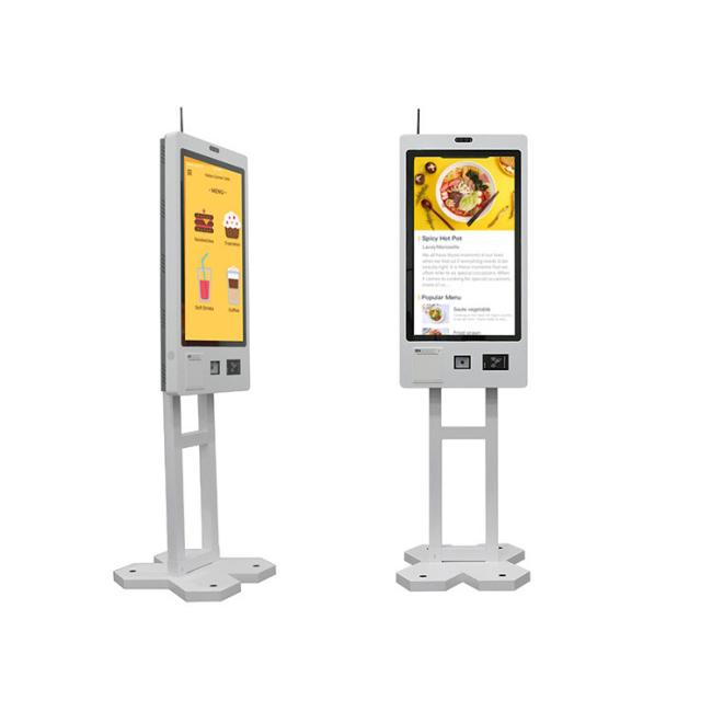Self Ordering Kiosk front view showing touchscreen interface