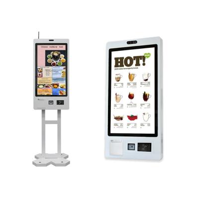 China Touch Screen Self Ordering Payment Window Terminal Restaurant Self Checkout Kiosk Machines for sale