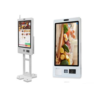 China 23.8 Inch Built In Thermal Printer Ticket Vending Machine Payment Ordering Kiosk Machine for sale