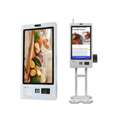 China 32 Inch Self Checkout Machines Kiosk Automatic Touch Screen Self Ordering Machine for sale