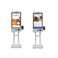 China Wall Mounted Self Ordering Kiosk with Capacitive Touch / Ticket Printing for sale
