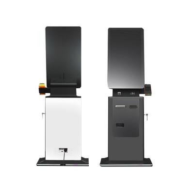 China Automatic Touch Screen Self Ordering Machine Self Payment Kiosk with Printer Scanner and Camera à venda