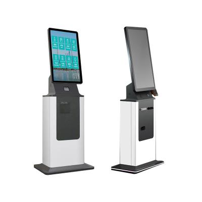 China 27/32 Inch Hotel Check In Kiosk with Capacitive Touch 10 Point Screen and Thermal Printer for Self Service for sale