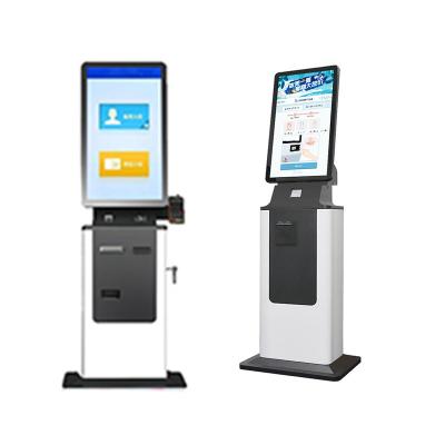 Hospital Hotel Self Service Kiosk with Touch Screen Printer Check in Cash Payment SDK Compatible Optional Barcode Reader