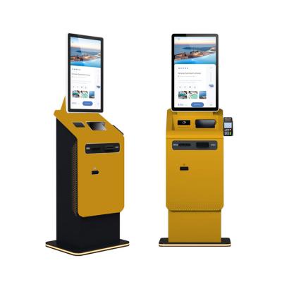 China Custom Shape and Size Self Service Kiosk with Currency Exchange and 10-Point Capacitive Touch Screen for sale
