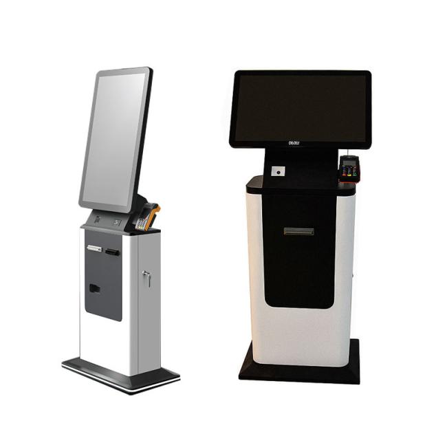 Self-service check-in kiosk in operational environment