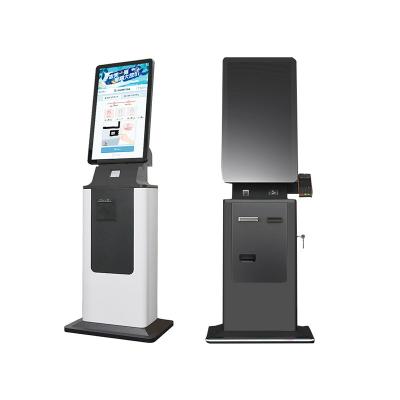 China Smart Payment Terminal Self Check in Check Out Cash Acceptor and Ticket Dispenser Lcd Touch Screen Payment Kiosk for Hotel for sale