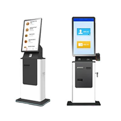 China Automatic Payment Terminal with Barcode Scanner Biometric Reader self payment kiosk with printer for sale