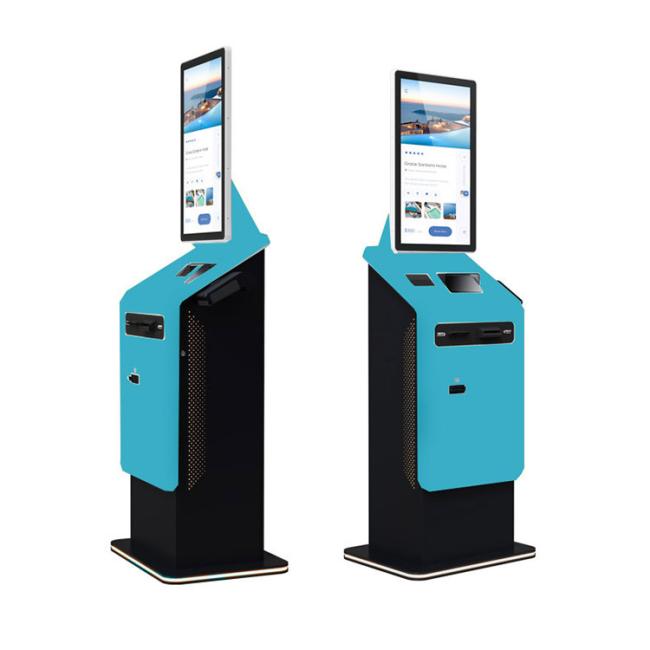 Self-service payment kiosk in operation