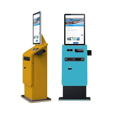 China Self Check-in Kiosk for Airline Ticket Payment Passport Check and Hotel Card Dispensing for sale
