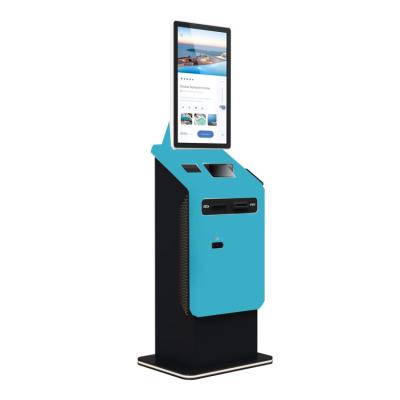 China Zelfbetaling Kiosk Valuta wisselmachine Parkeerkiosk Munt Muntrekening Recycling Parkeerplaats Betaalterminal met A4 Printet Te koop
