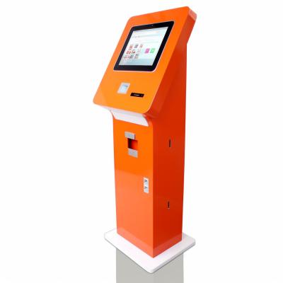 China Touch Screen Queue Ticketing Vending Machine Self Service Ticket Kiosk for sale