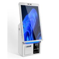 China Interactive Touch Screen Self Ordering Payment Kiosk Indoor Android POS Printer Floor-Standing Information Menu Ordering Kiosk for sale
