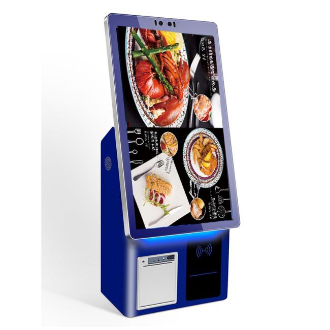 Self-service kiosk in restaurant environment