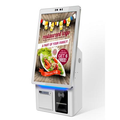 China 21.5 Inch Payment Kiosk Touch Screen Self Ordering Kiosk Wall-mounted Desktop Pos Machine Self Service Payment Kiosk for sale