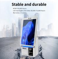 China Win7 Multi Installation Capacitive Touch Self Ordering Kiosk With QR Scanner Ticket Printer for sale