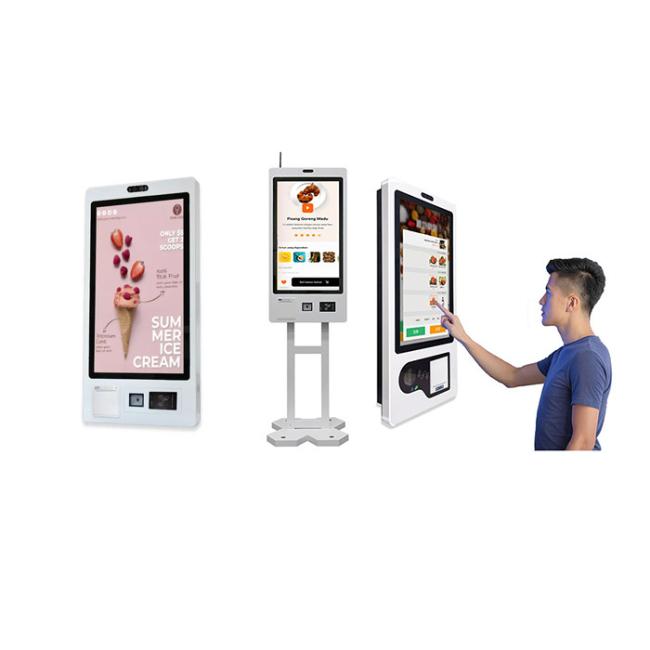 Close-up of Self Ordering Kiosk touchscreen interface